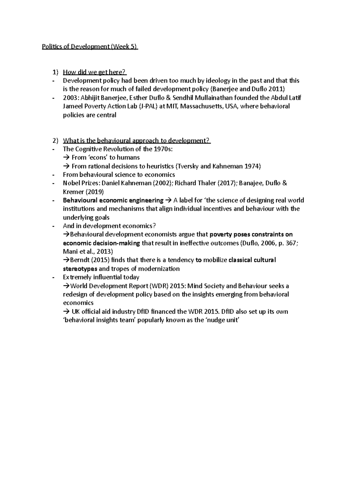 Politics of Development week 5 2021 - Politics of Development (Week 5 ...