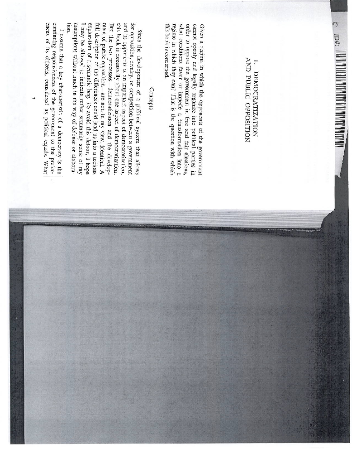 Dahl - Polyarchy - Chapter 1 - POLI 107 - Studocu