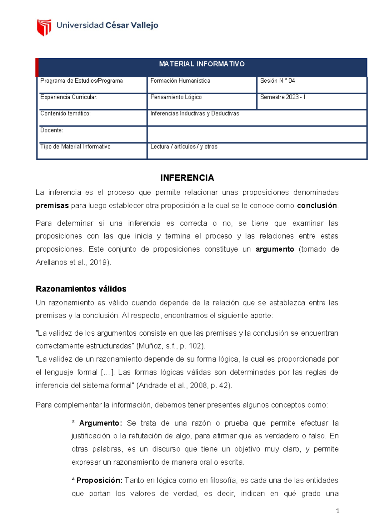 Material informativo S04 - MATERIAL INFORMATIVO Programa de Estudios ...