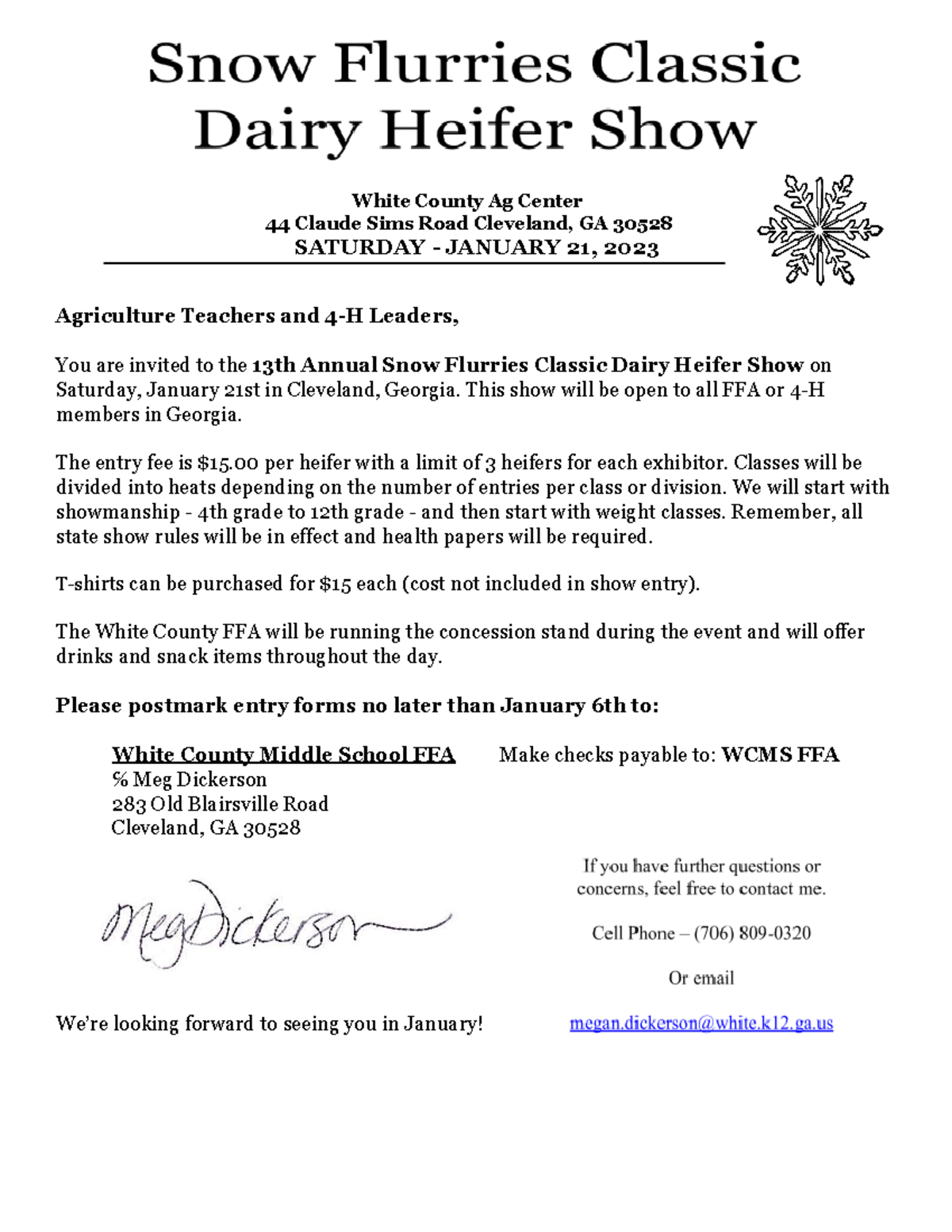 2023 whitecosnowflurriesdairyshow - White County Ag Center 44 Claude ...