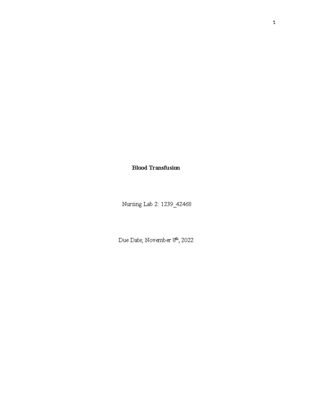 Blood Transfusion Assignment Final submission - Blood Transfusion ...