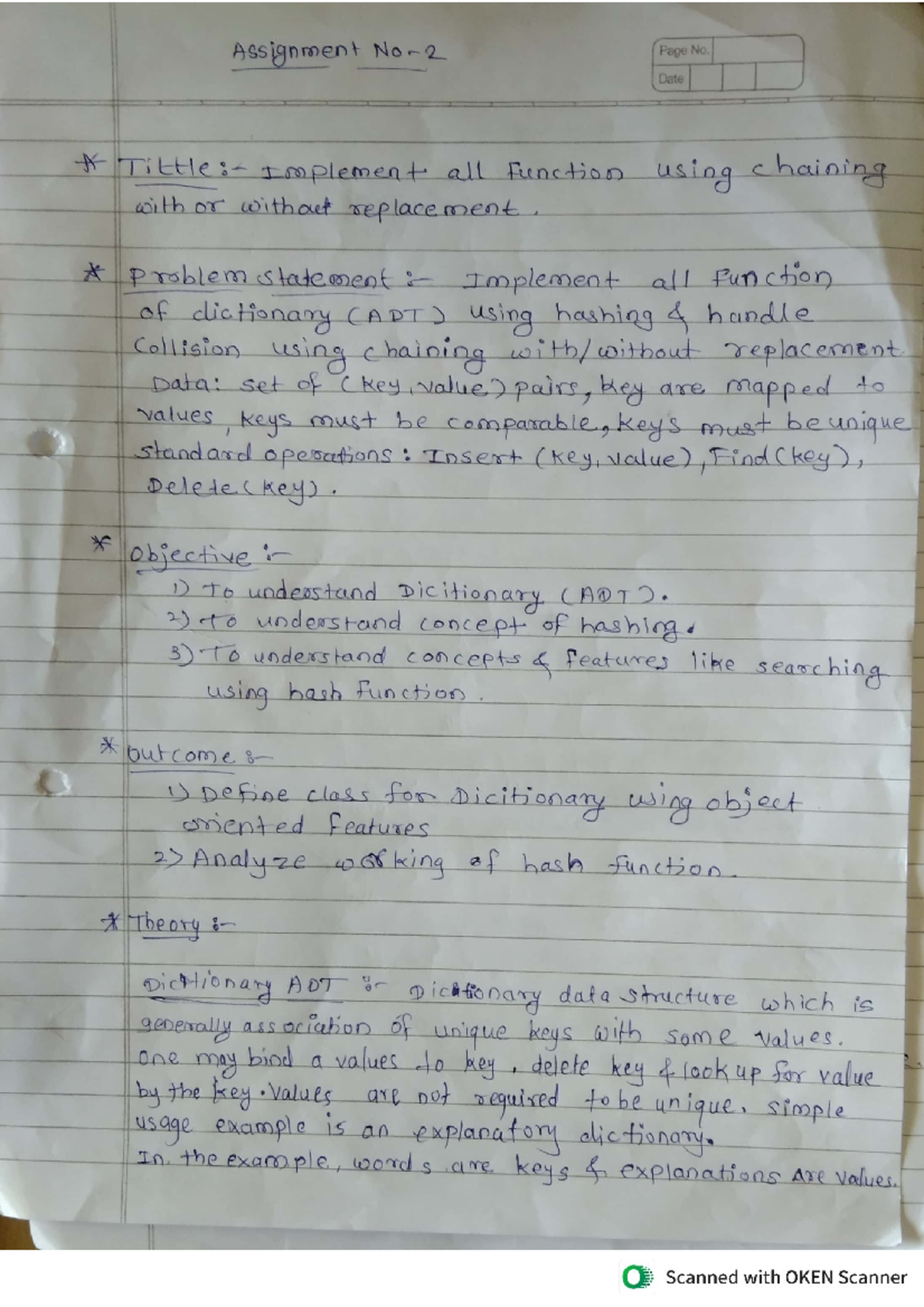 DSA assignment 2nd - It's quite helpful - Computer Engineering - Studocu