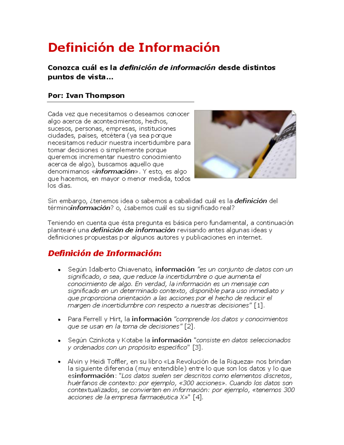 PDF - edsdsfg - Definición de Información Conozca cuál es la definición ...