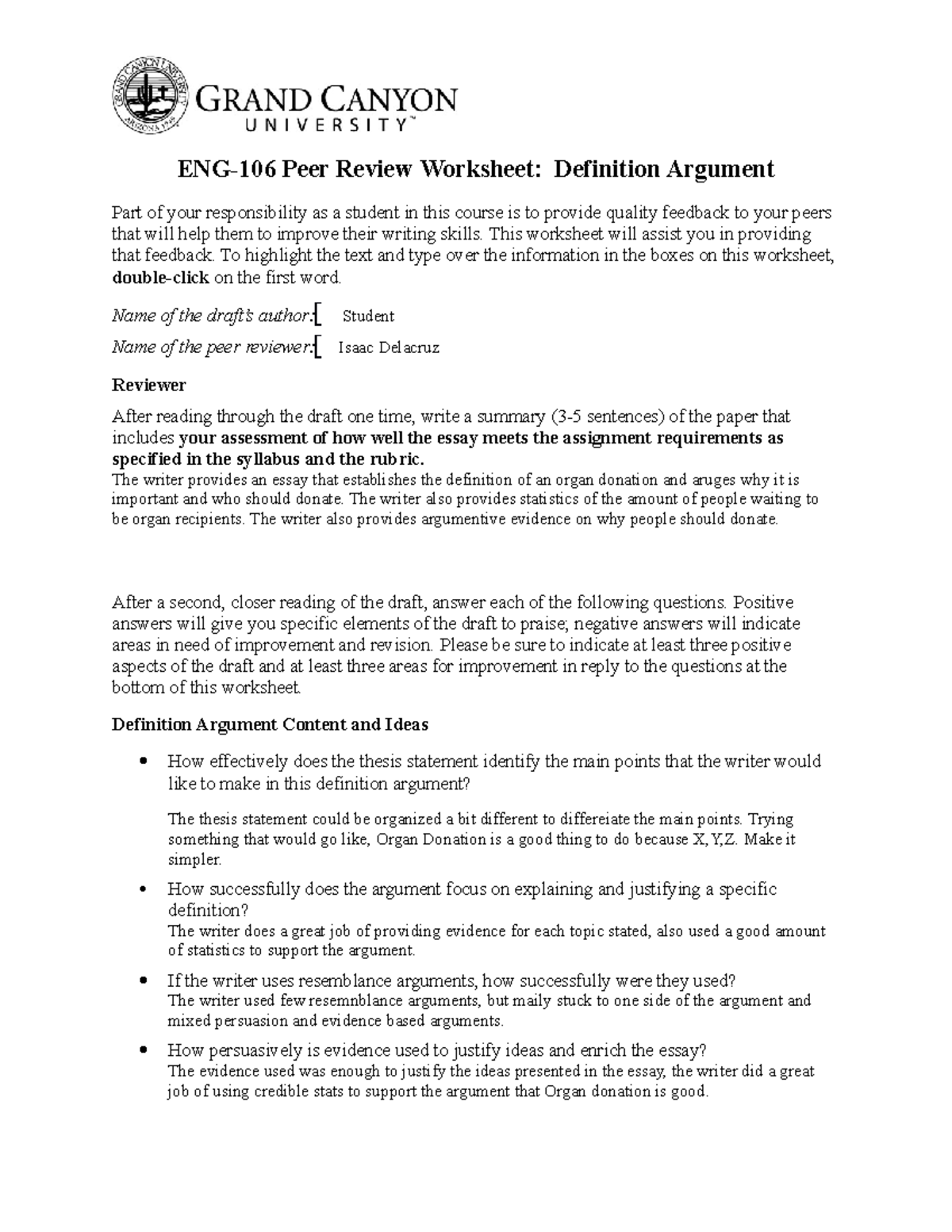 ENG106 Definition Peer Review Worksheet - ENG-106 Peer Review Worksheet ...