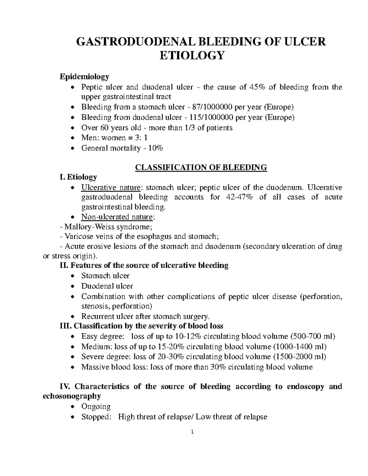 Peptic Ulcer Disease Part2 bleeding full-time - GASTRODUODENAL BLEEDING ...