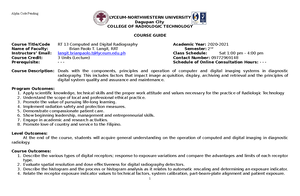 Course Guide (Imaging Equipment and Maintenance) - LYCEUM-NORTHWESTERN UNIVERSITY Dagupan City ...