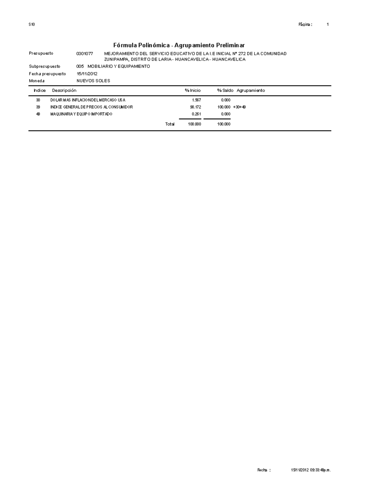 PLANTILLAS DE METRADOS - S10 Página : 1 Fórmula Polinómica ...