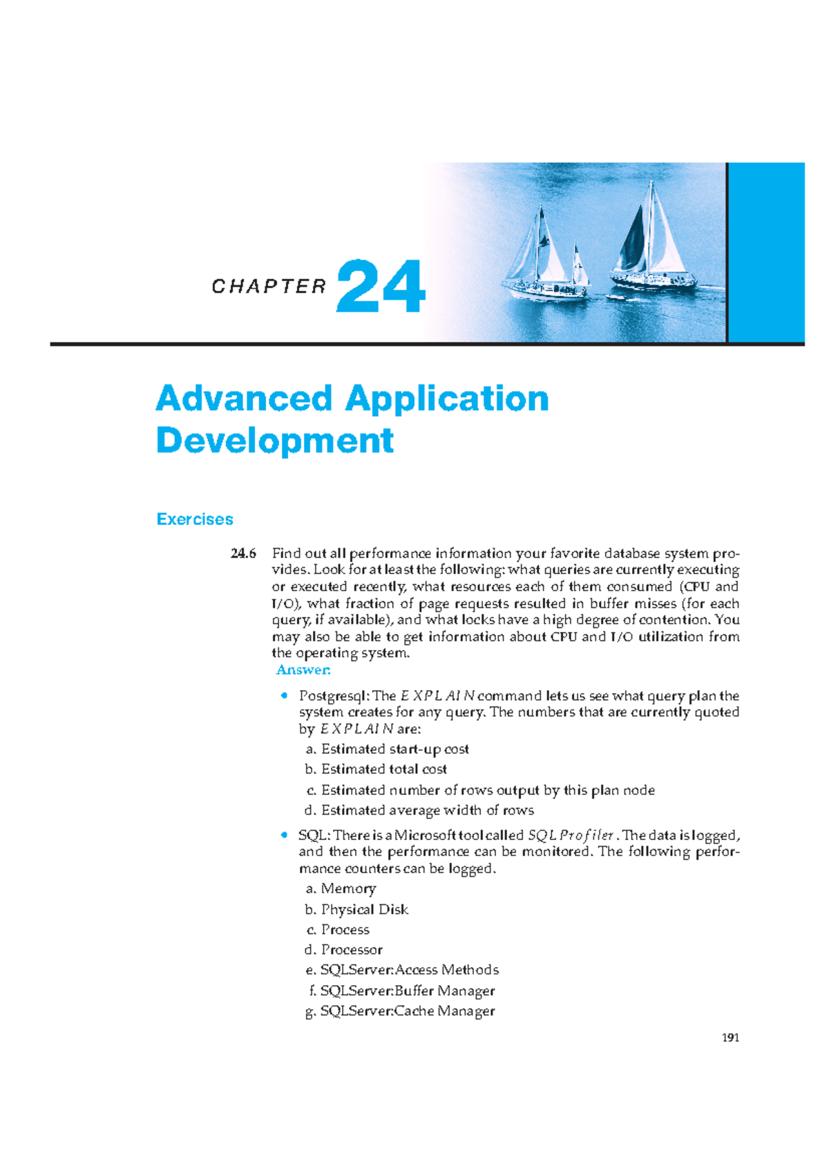 Answer to Database System Concepts - C H A P T E R 24 Advanced ...