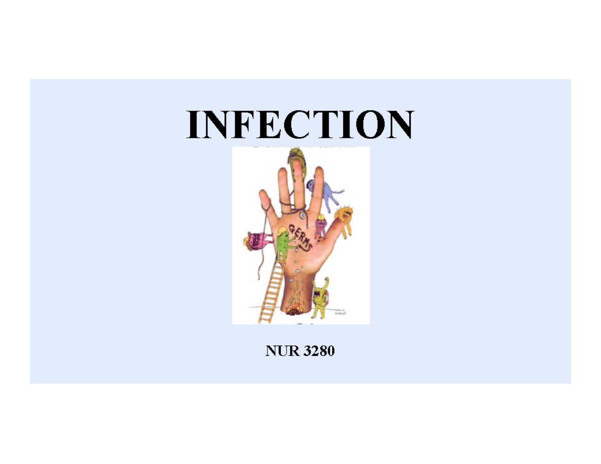 3280 Infection SV 2022 - INFECTION NUR 3280 Objectives Define concept ...