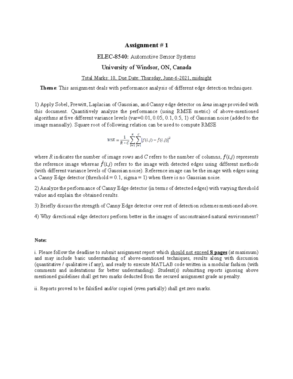 Assignment 1 - Apply Sobel, Prewitt, Laplacian of Gaussian, and Canny ...