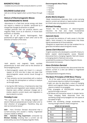 Magnetic Field - MAGNETIC FIELD -created around a wire that conducts ...