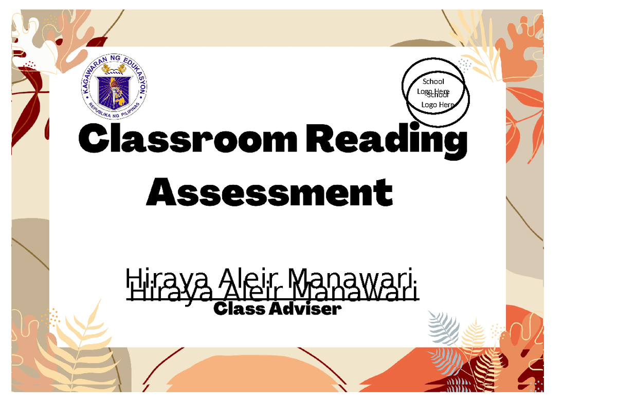 Doc3 - FOR RESEARCH PURPOSES ONLY - Secondary Education - Hiraya Aleir Manawari School Logo Here ...