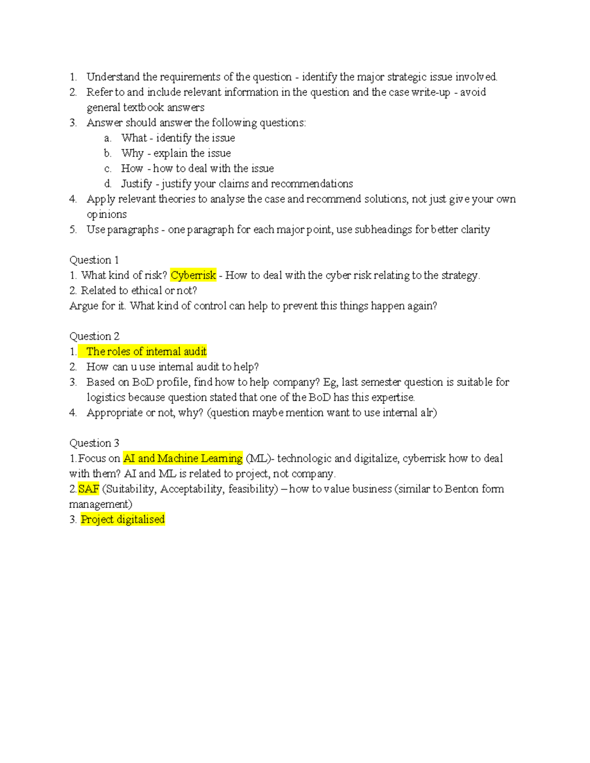 ICS T12 - Tutorial 12 - Understand the requirements of the question ...