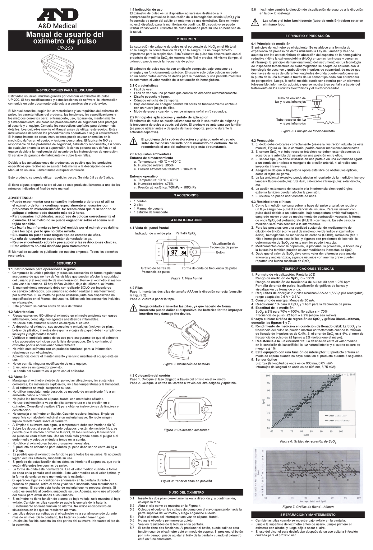 UP-200-Manual Spanish v1b - INSTRUCCIONES PARA EL USUARIO Estimados usuarios, muchas gracias por ...