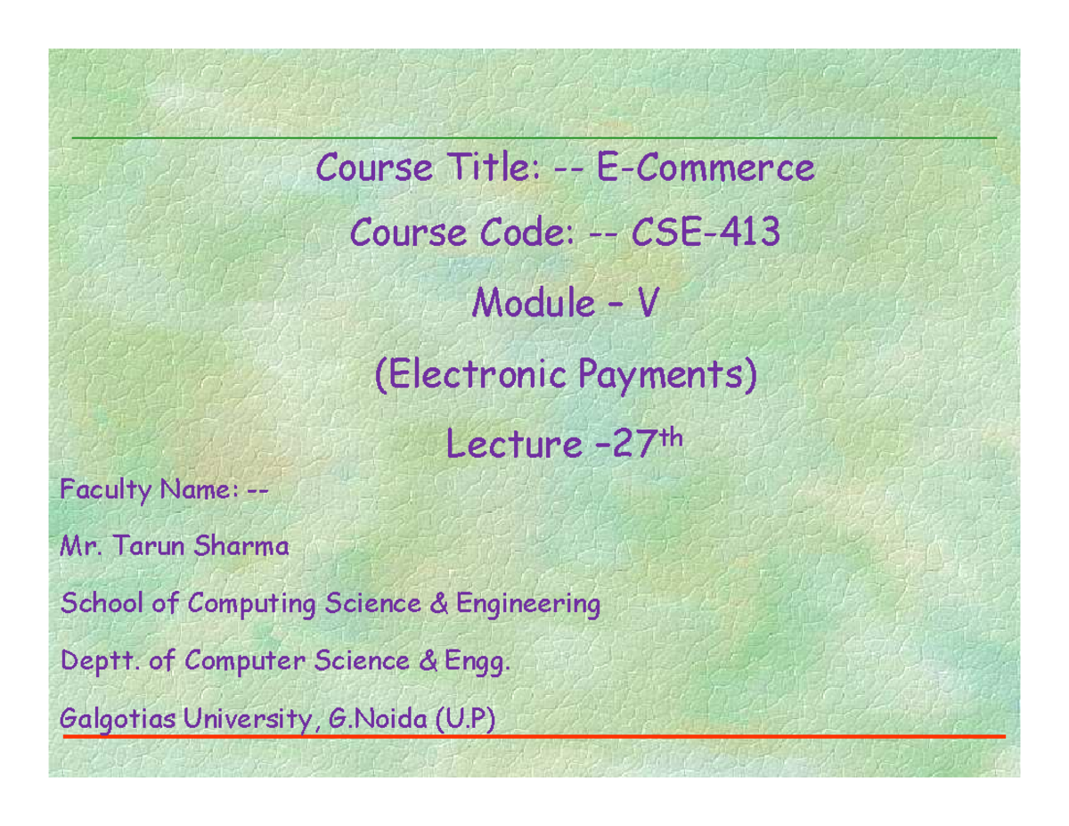 Module 5 27 - Lecture Pdf, Study Material, Handwritten concepts ...