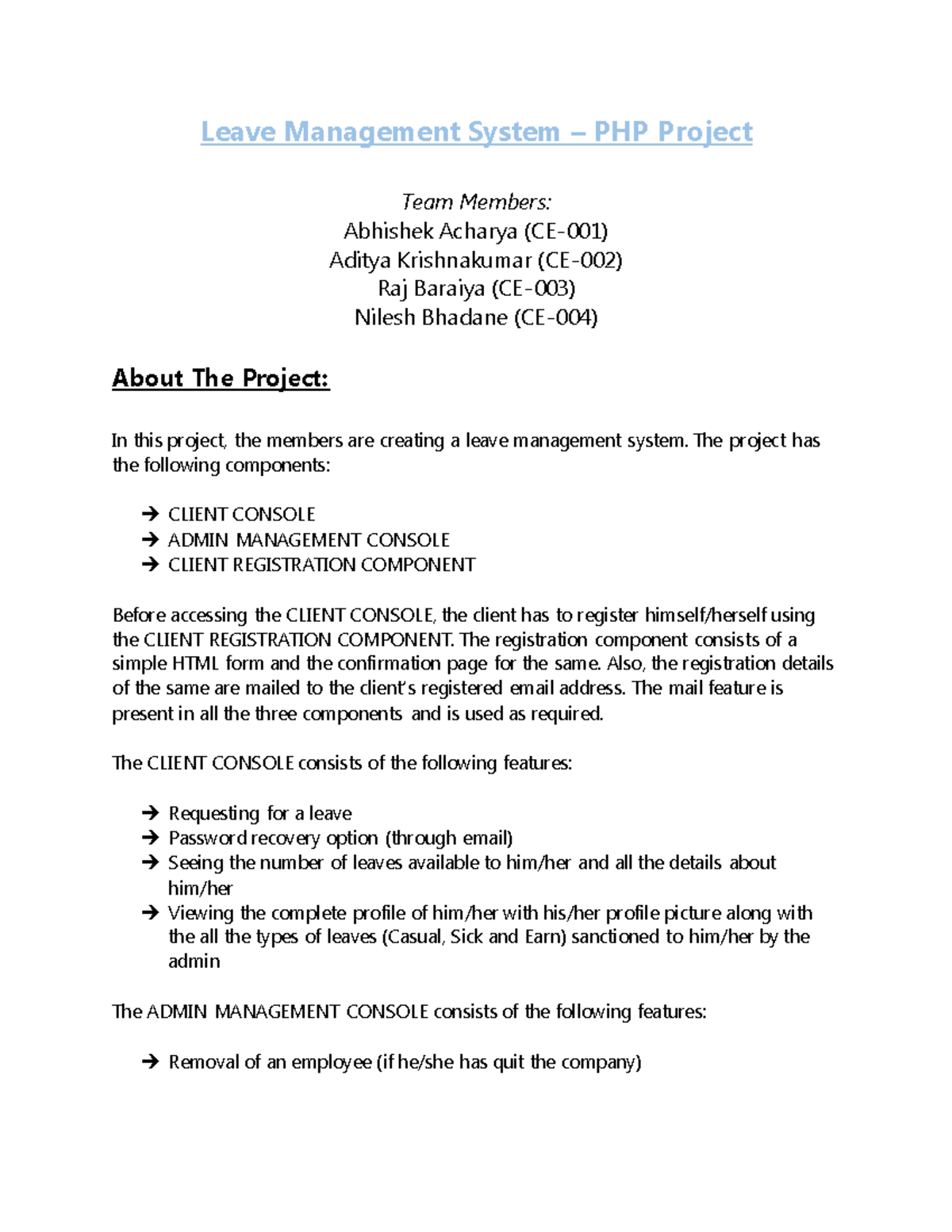 Leave Management System - About - Leave Management System – PHP Project ...