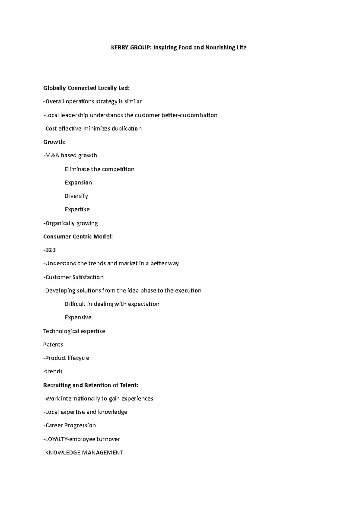 Kerry Group-a - EXPLANATION - KERRY GROUP: Inspiring Food and ...