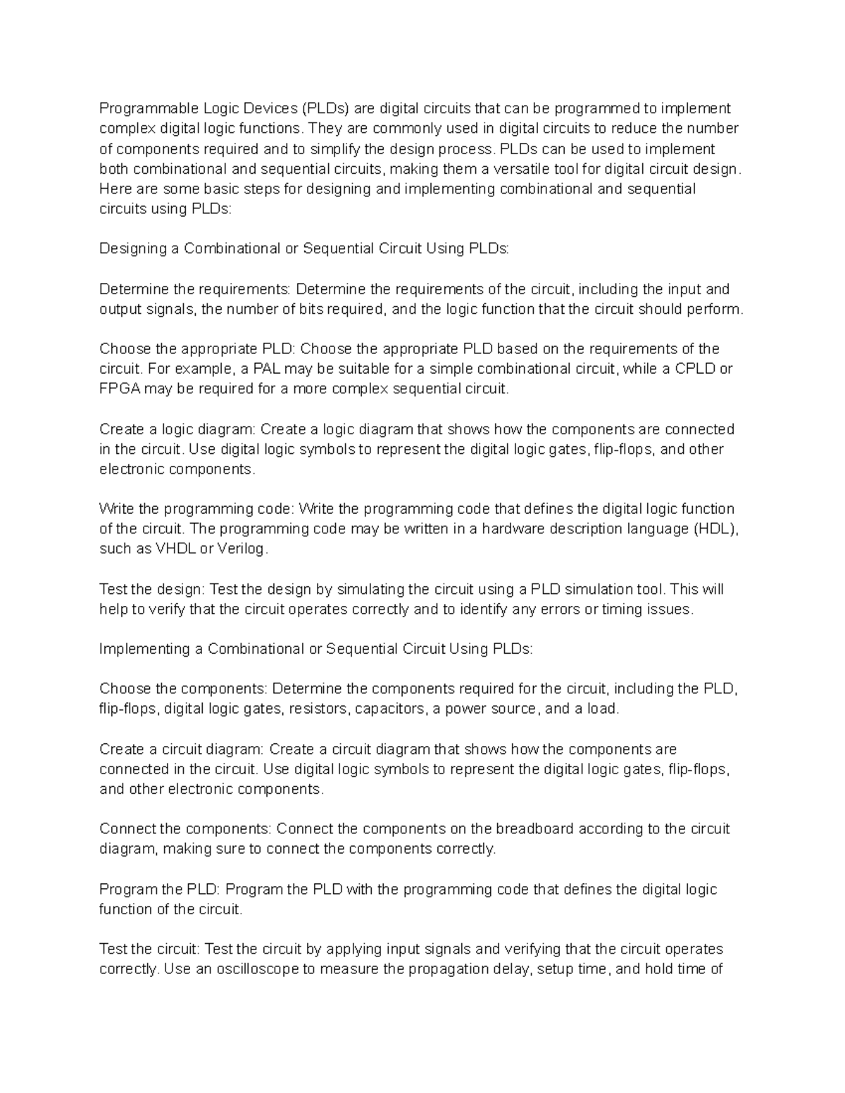 Design and Implementation of Combinational and Sequential Circuits ...
