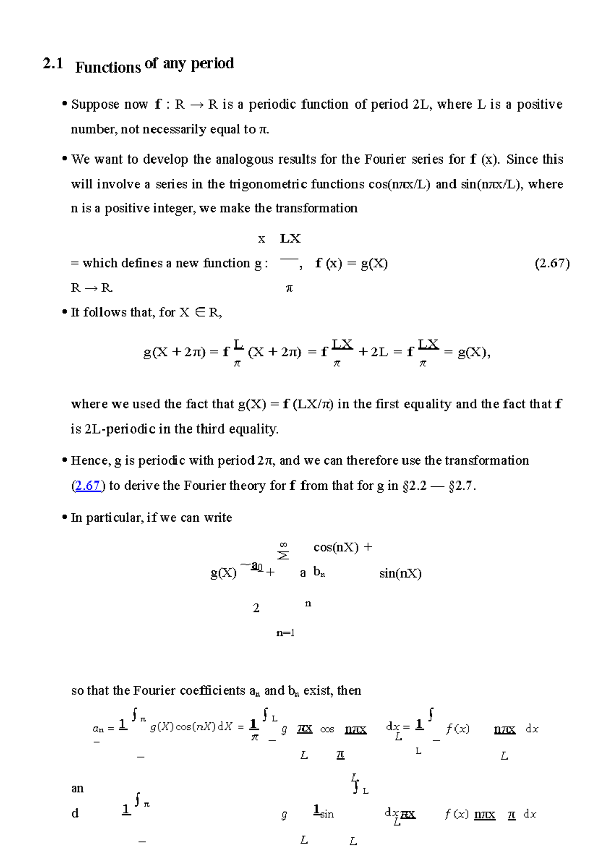 FS-PDE-11 - 2.1 Functions of any period - 2 Functions of any period ...