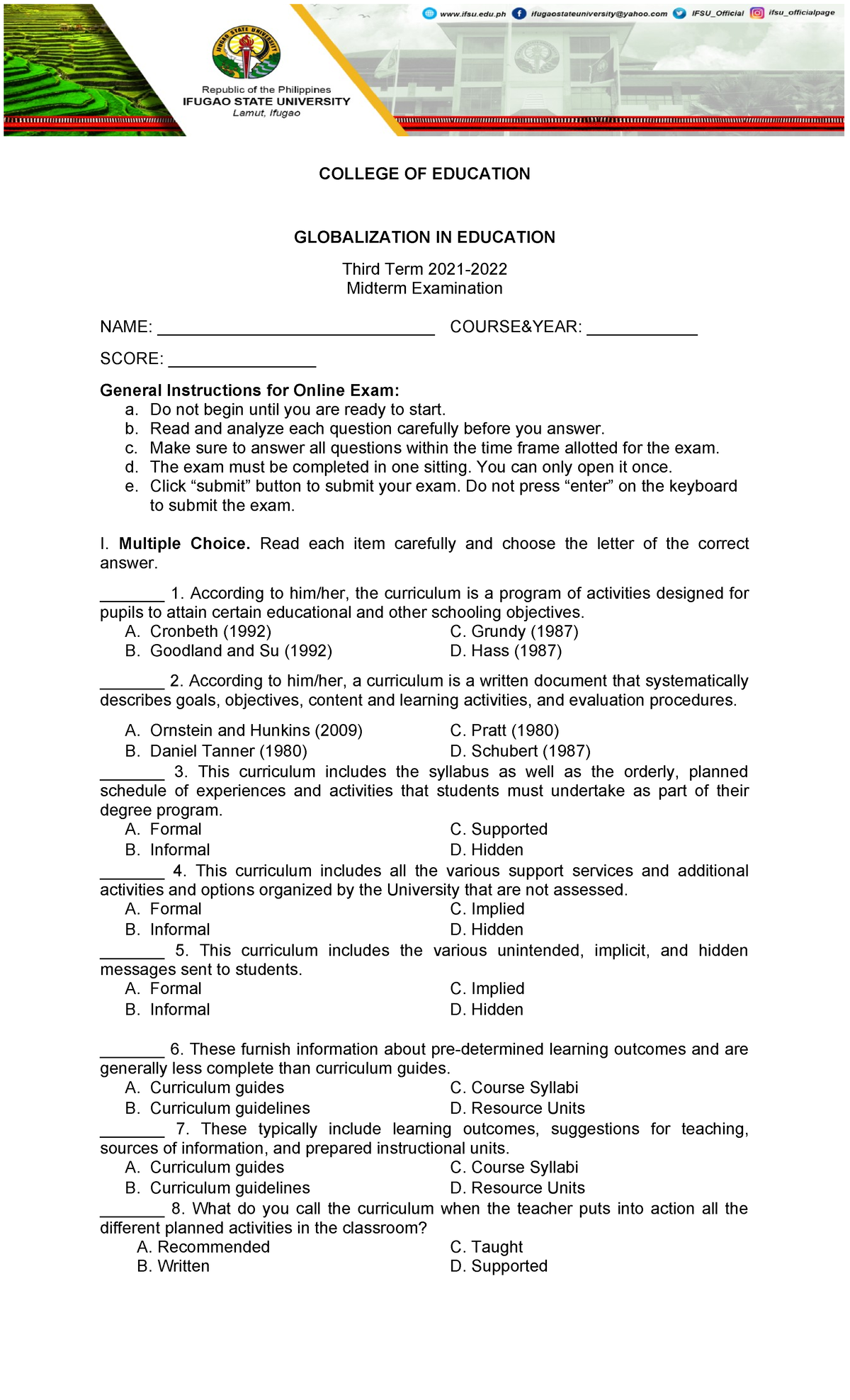 Internationalization-and-Globalization - COLLEGE OF EDUCATION ...