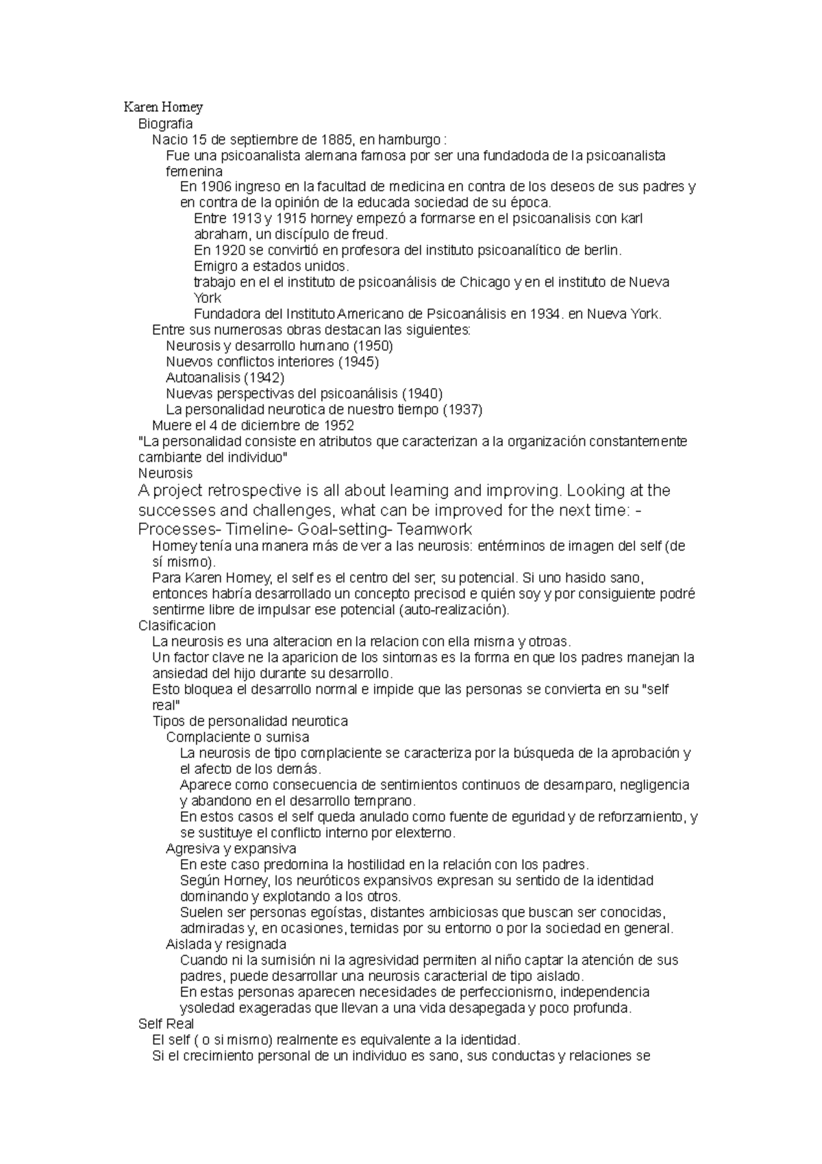 Karen Horney - VDDv d - Karen Horney Biografia Nacio 15 de septiembre ...
