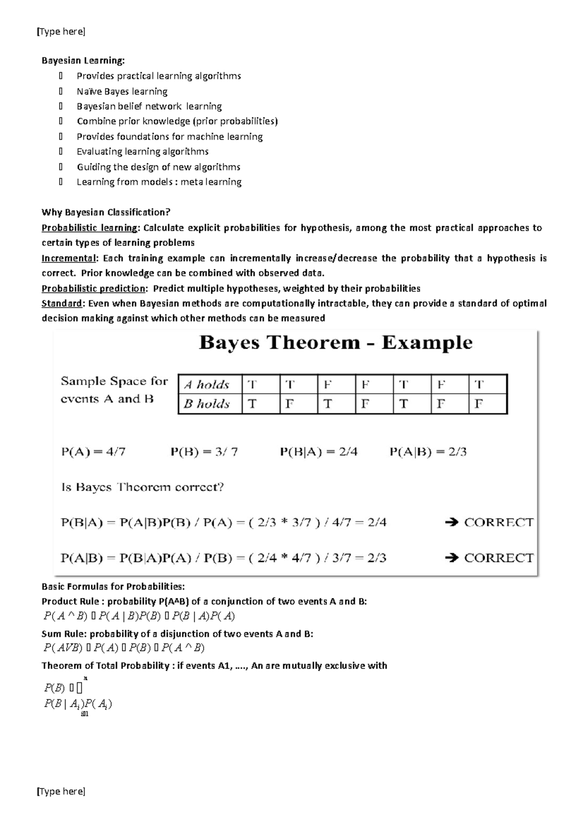 Bayesian Machine Learning Bayesian Learning Provides Practical Learning Algorithms Naïve 