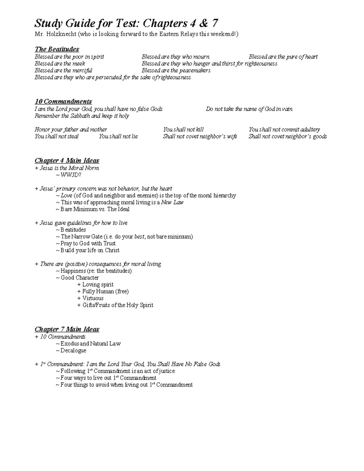 Chapt+4&7+Test+Review - Study Guide for Test: Chapters 4 & 7 Mr ...