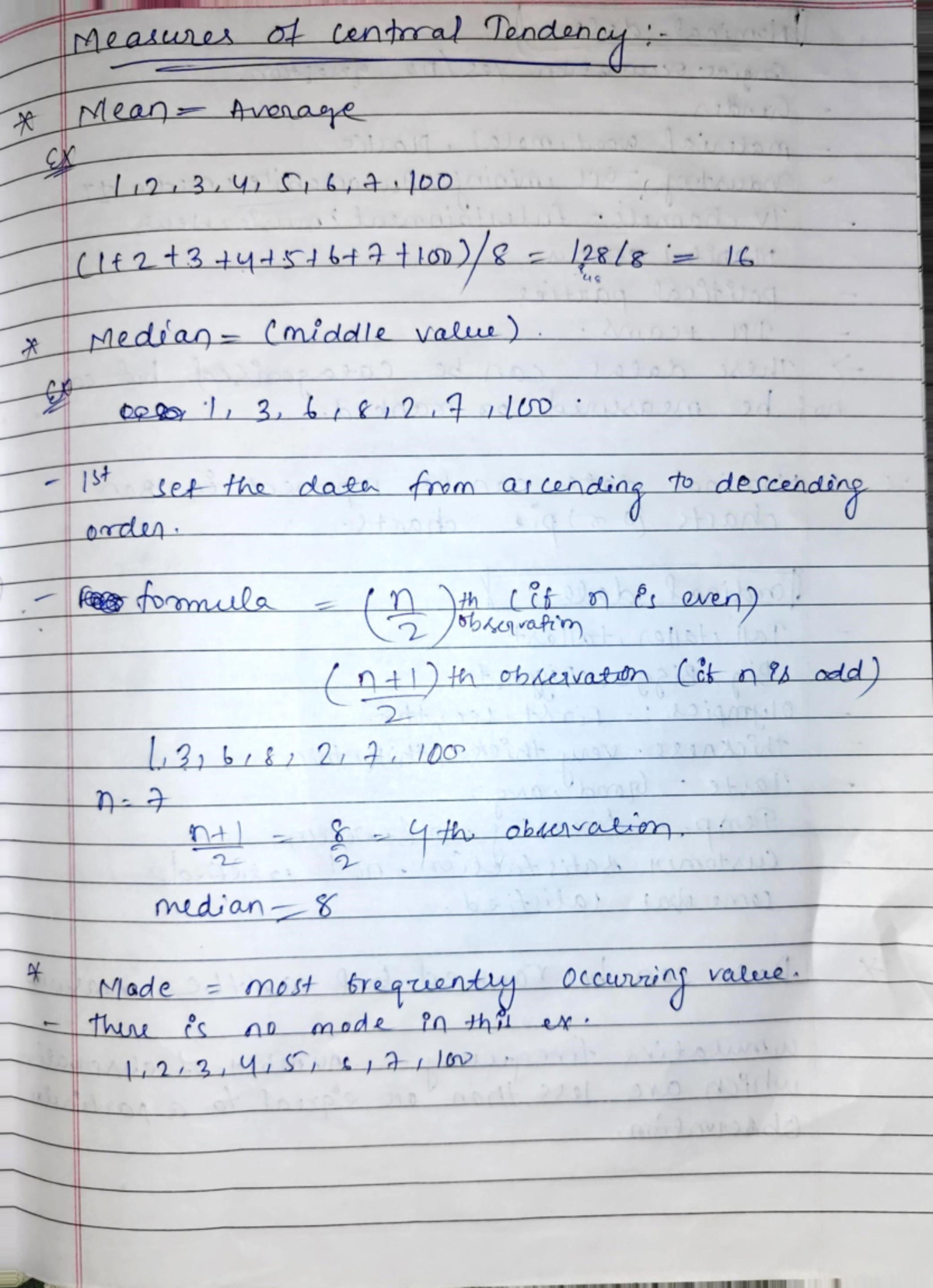 Central tendency - Notes - Quantitative Methods - o oun一 - Studocu