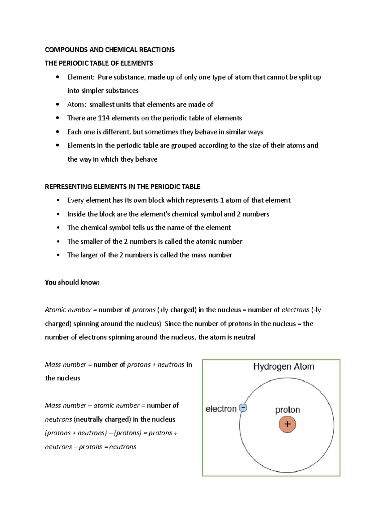 Compounds AND Chemical Reactions - COMPOUNDS AND CHEMICAL REACTIONS THE ...
