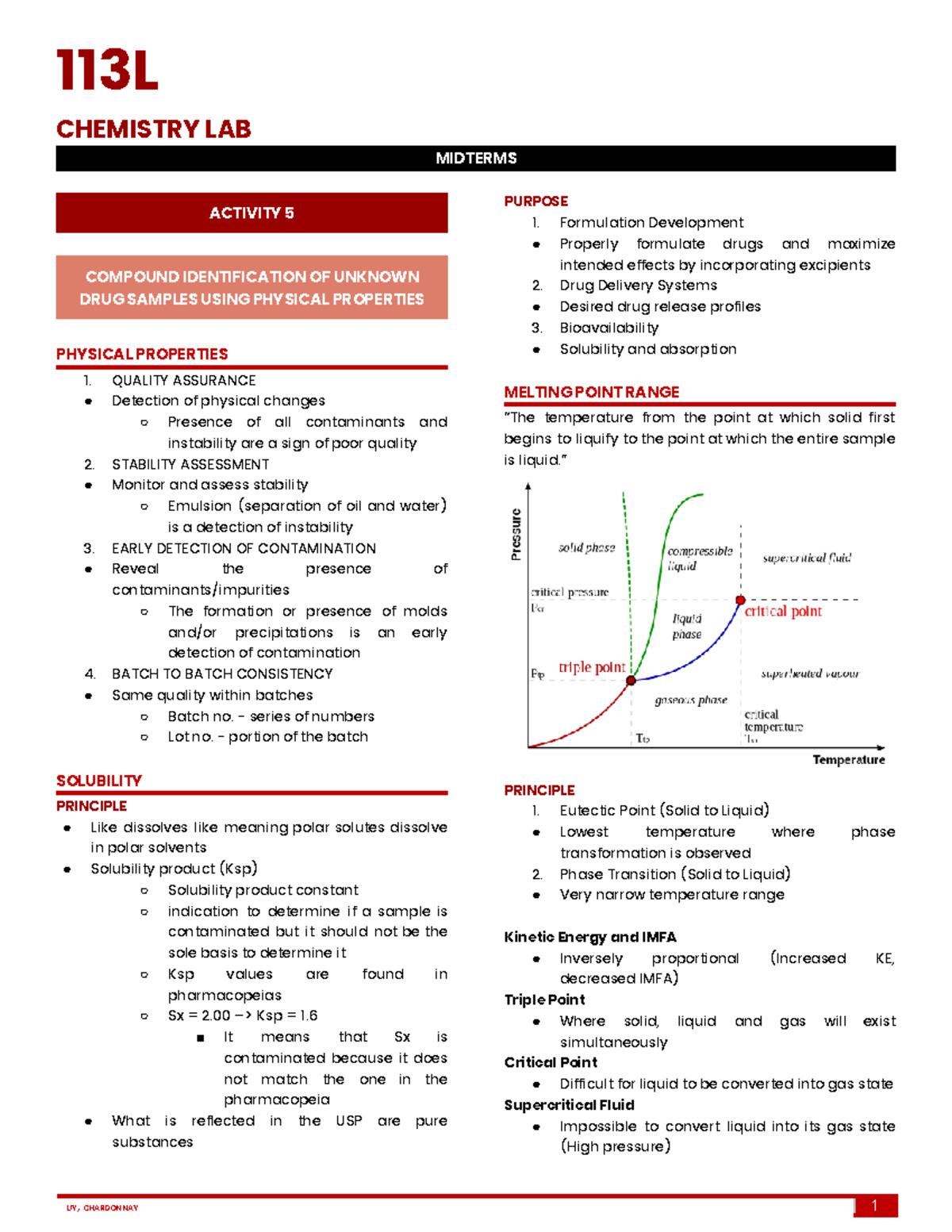 -113L-transes - Wakakakak - 113L CHEMISTRY LAB MIDTERMS ACTIVITY 5 COMPOUND IDENTIFICATION OF ...