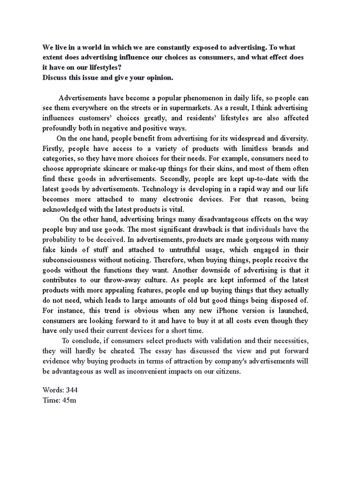 R writing task 2 - We live in a world in which we are constantly ...