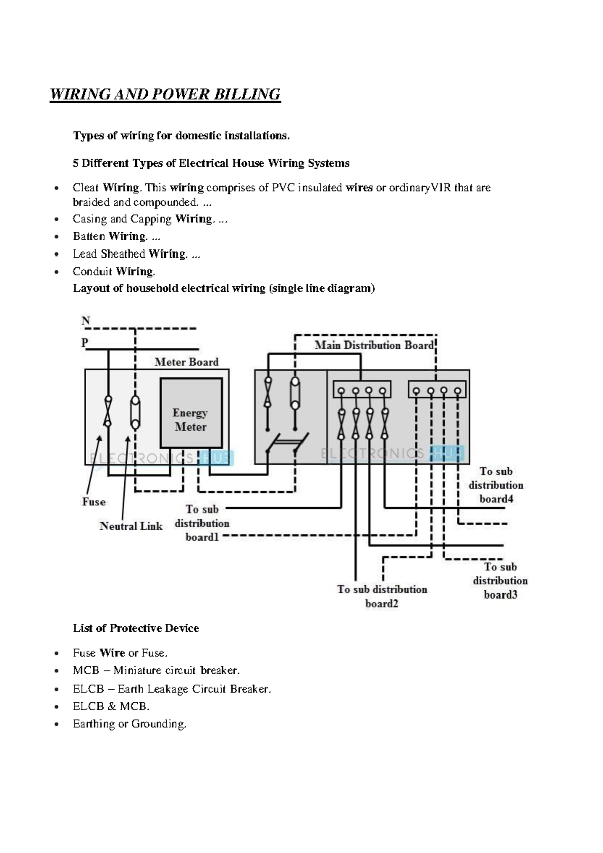 Basic Electrical Part 19 - Wiring and Measurements - WIRING AND POWER ...