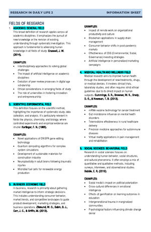 MIL REV - Summary Practical Research - MIL WEEK 1 Opportunities ...