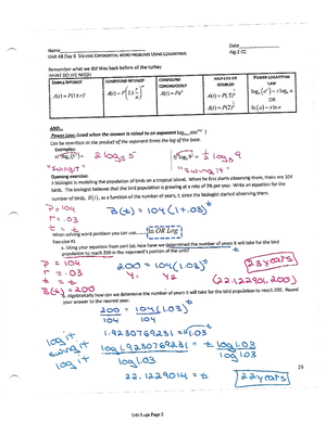 Unit 4a modeling and test review ans - 0144 490 - Studocu