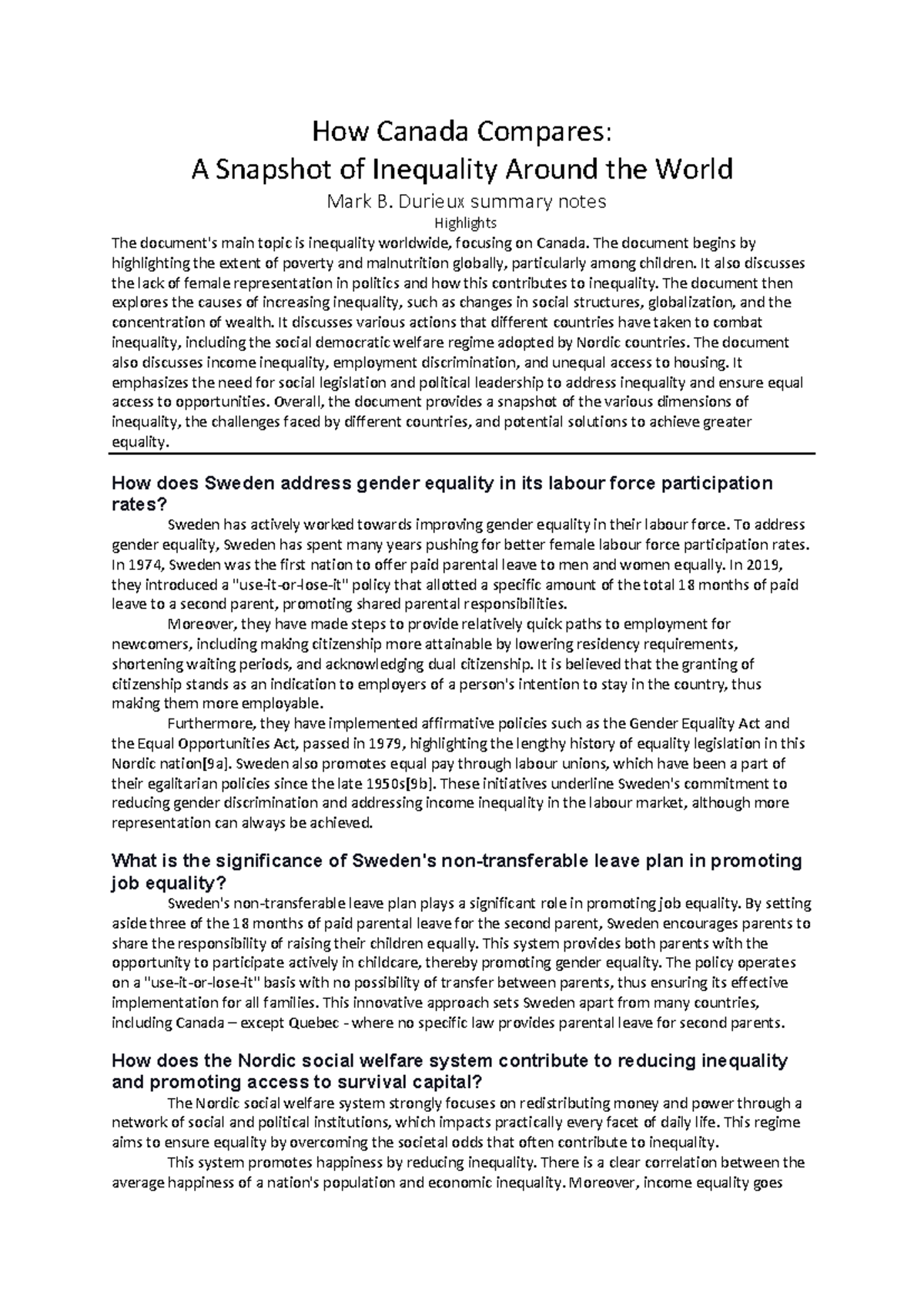 The Stacked Deck - Ch12 - How Canada Compares - MBD-summary-notes ...