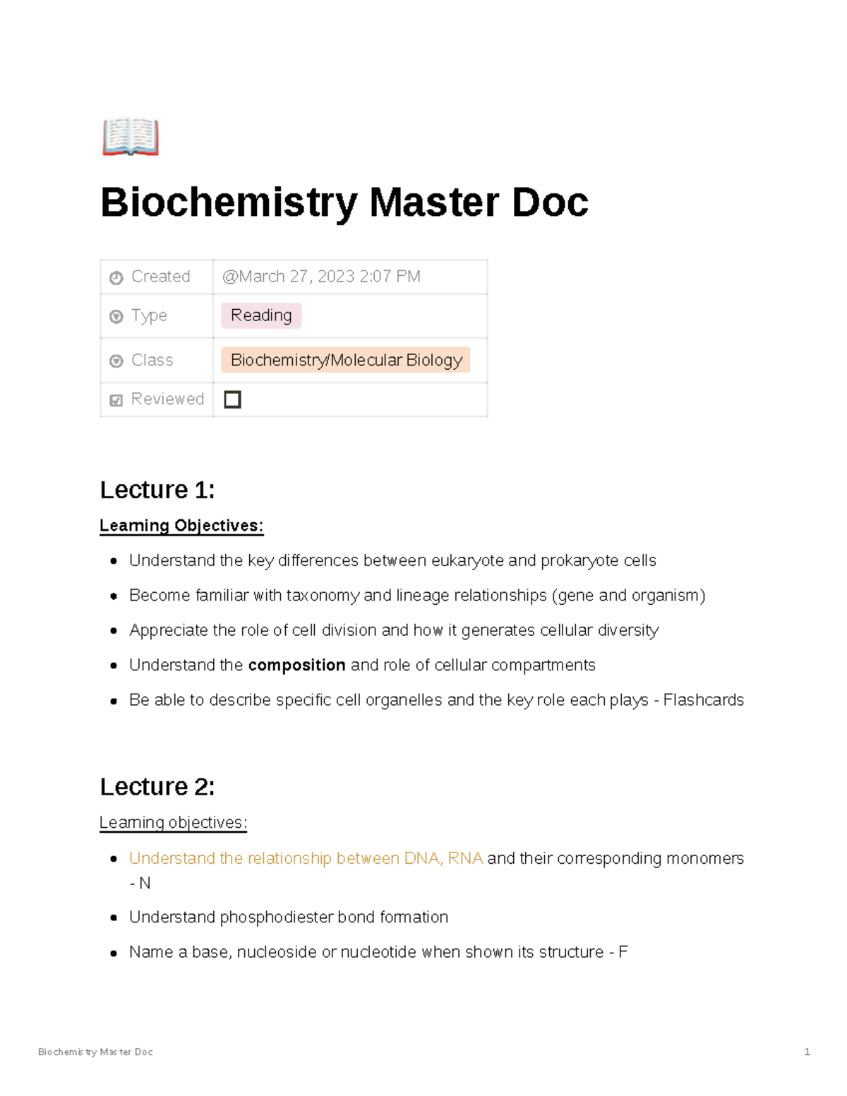 Biochemistry Master Doc c84eec495daa4c93a066788 a7b314499 - 📖 ...