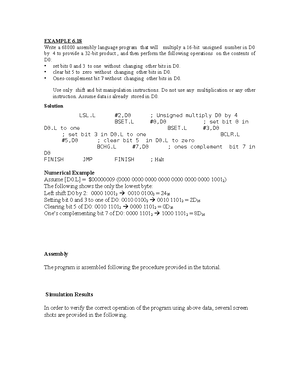 Ex 10.12 - Solution - Example 10. Write a Pentium assembly language program to add two 64-bit ...