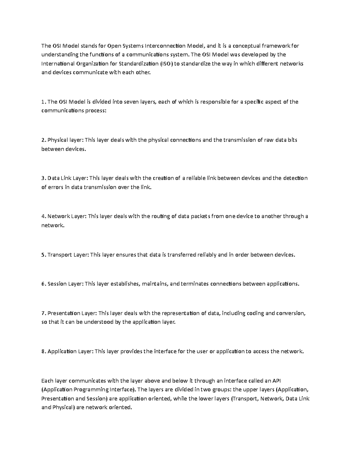 The OSI Model s-WPS Office - The OSI Model stands for Open Systems ...