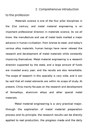 Unit 8 Metals and Metallic Materials - Reference for lesson preparation ...