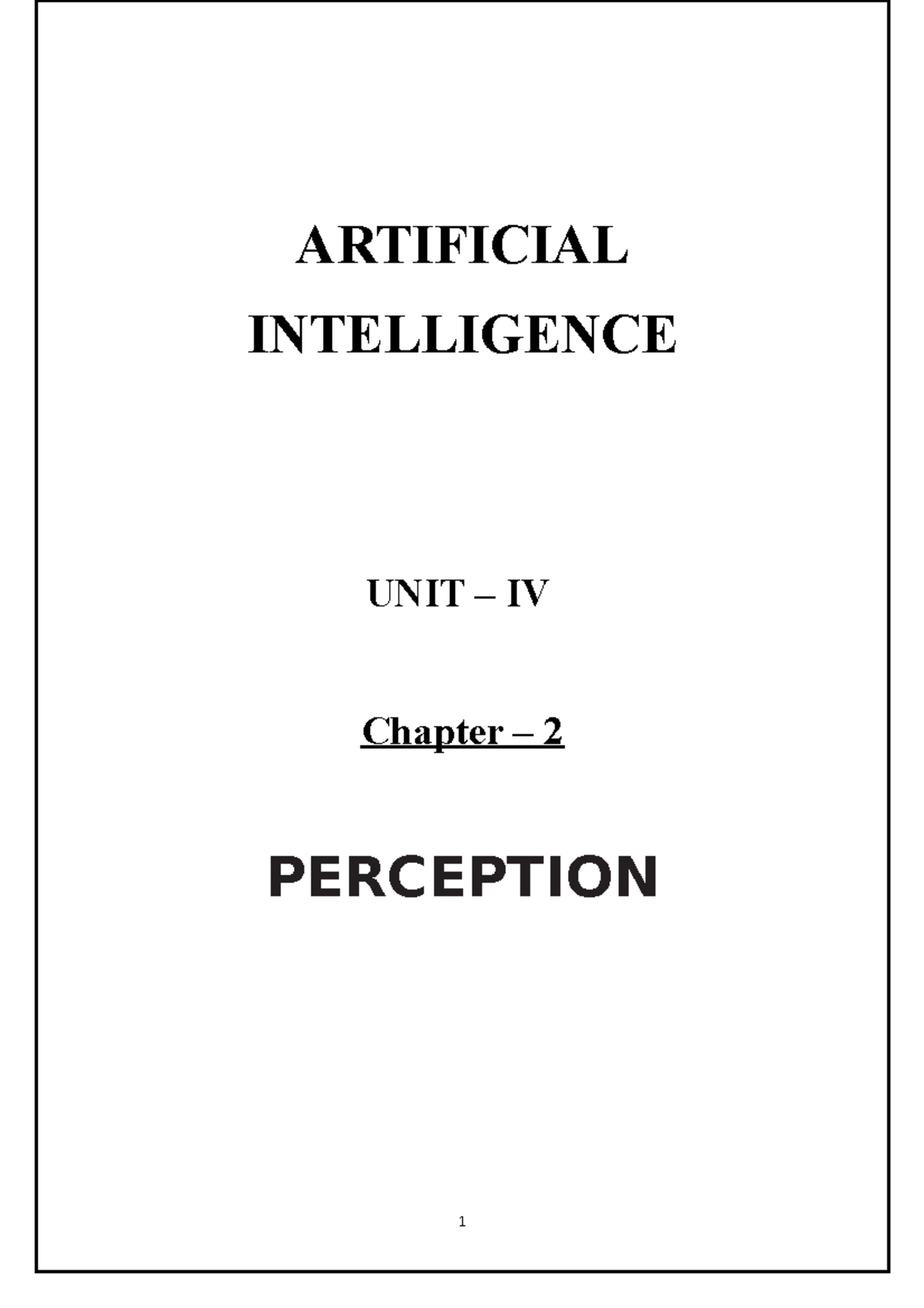 R19-AI- UNIT-IV-Chapter-2 - ARTIFICIAL INTELLIGENCE UNIT – IV Chapter ...