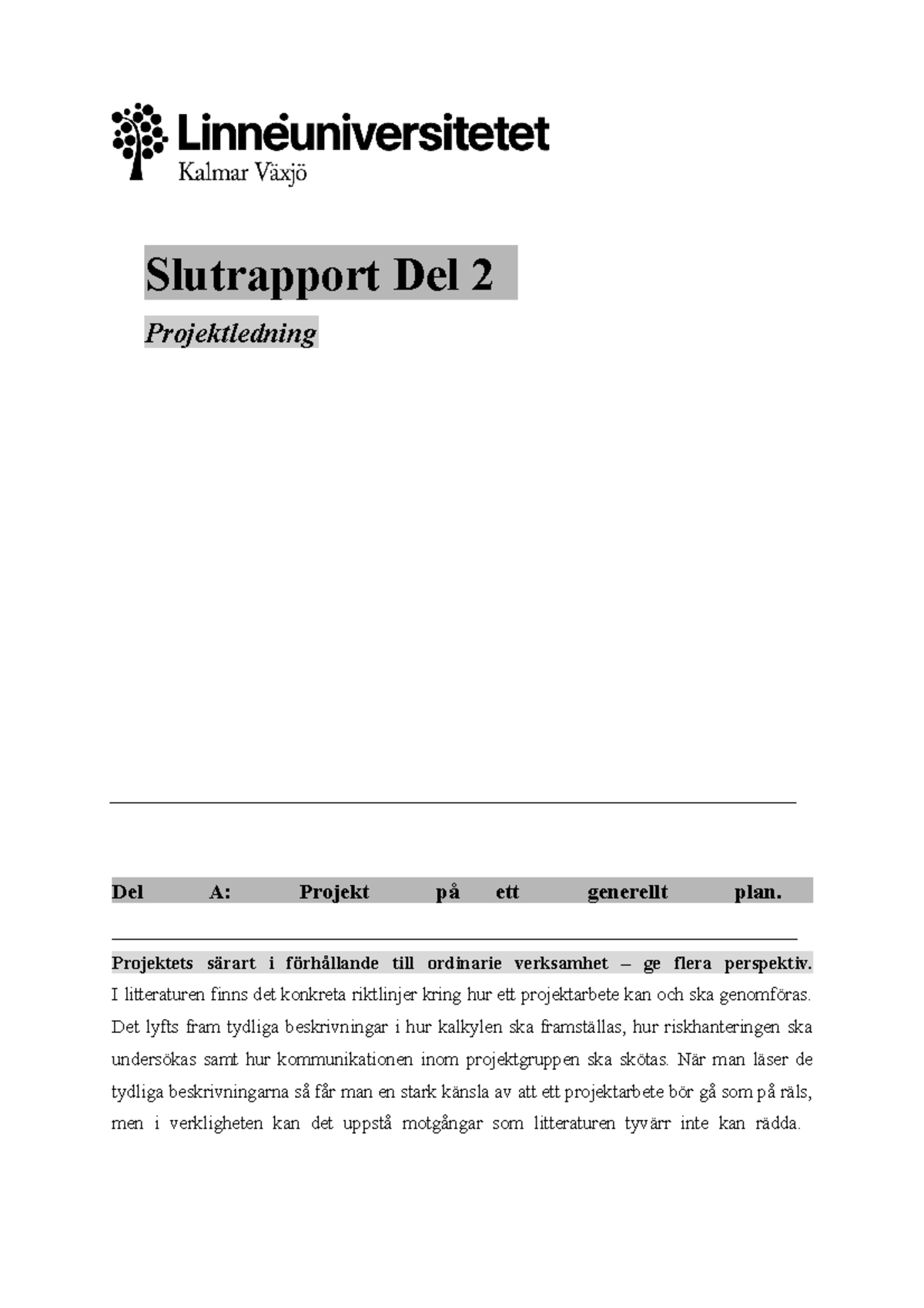 Slutrapport Del 2 ...