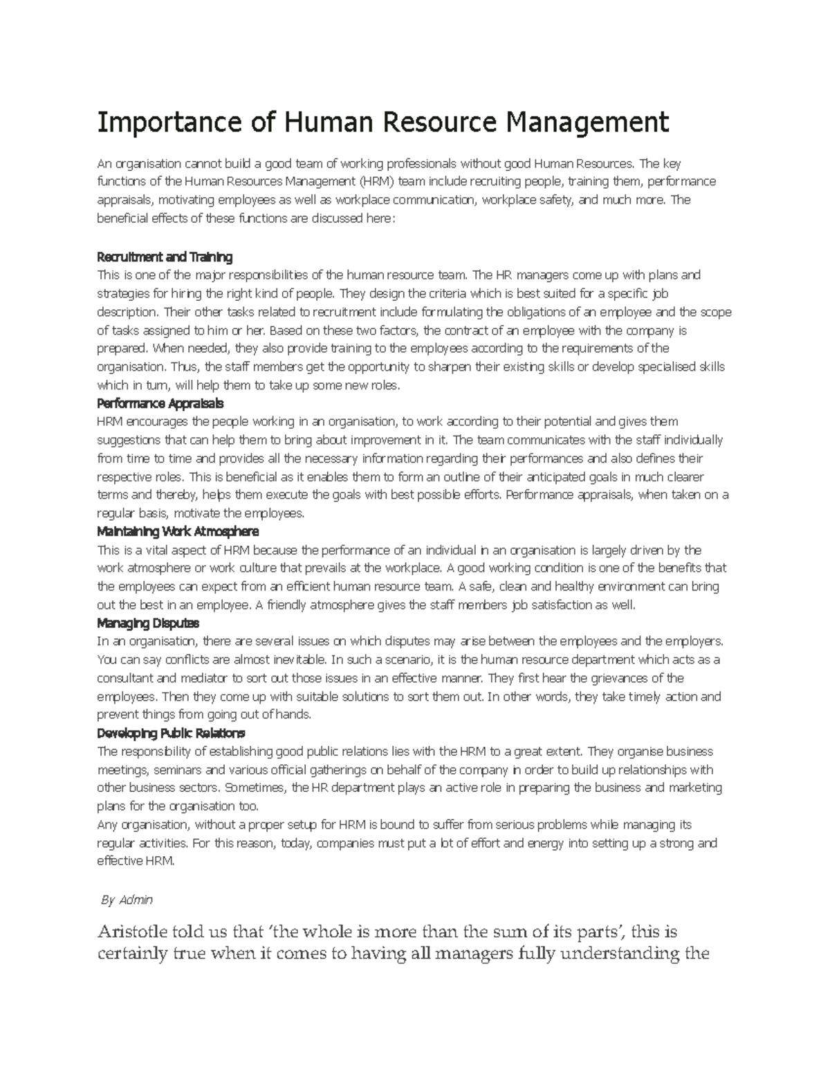 Quality Of Work Life Importance Of Human Resource Management An quality-of-work-life-importance-of-human-resource-management-an