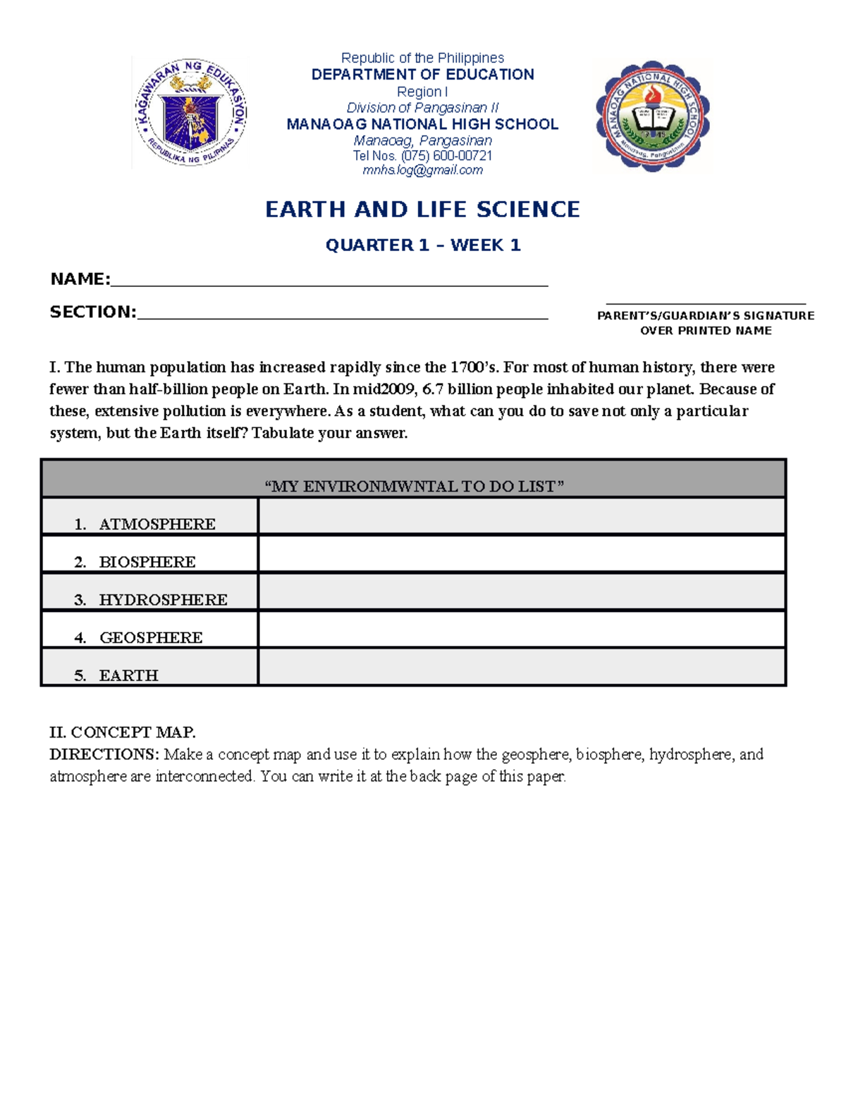 ELS-Q1-W1 - For learners - Republic of the Philippines DEPARTMENT OF ...