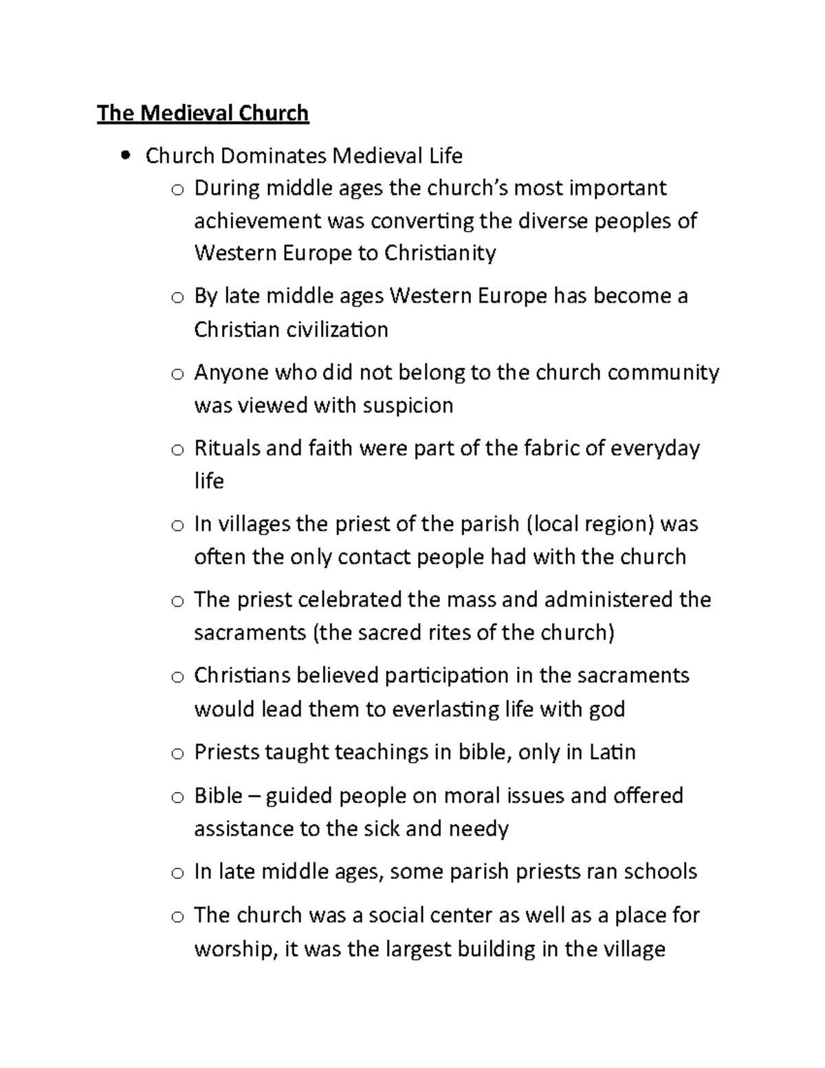Feudalism 2 - Summary Old Europe, New Europe and the Us - The Medieval ...
