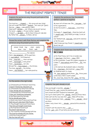 Prepositions time - Ejercicios - Complete the sentences. Use in, on or at. 1. My parents aren’t ...