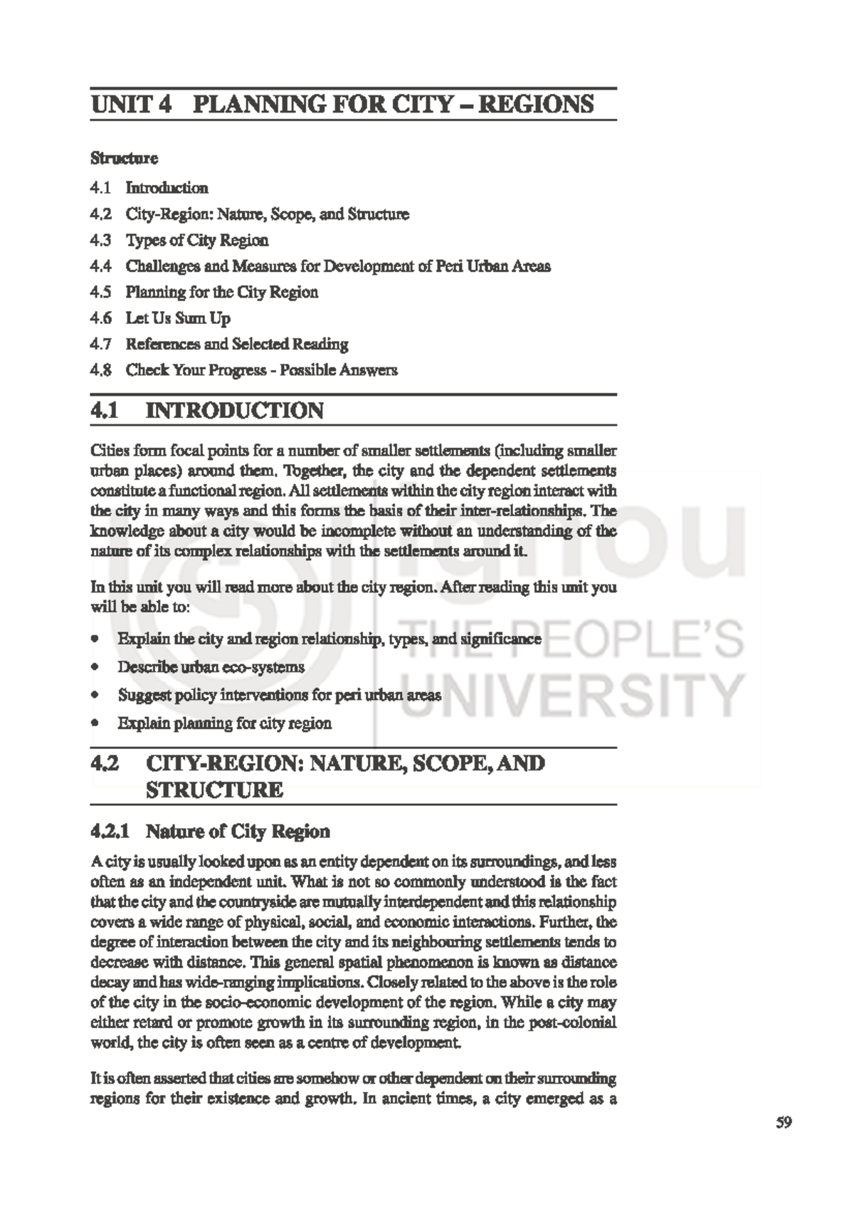 Unit-4 - Urban Land Use Planning UNIT 4 PLANNING FOR CITY – REGIONS ...