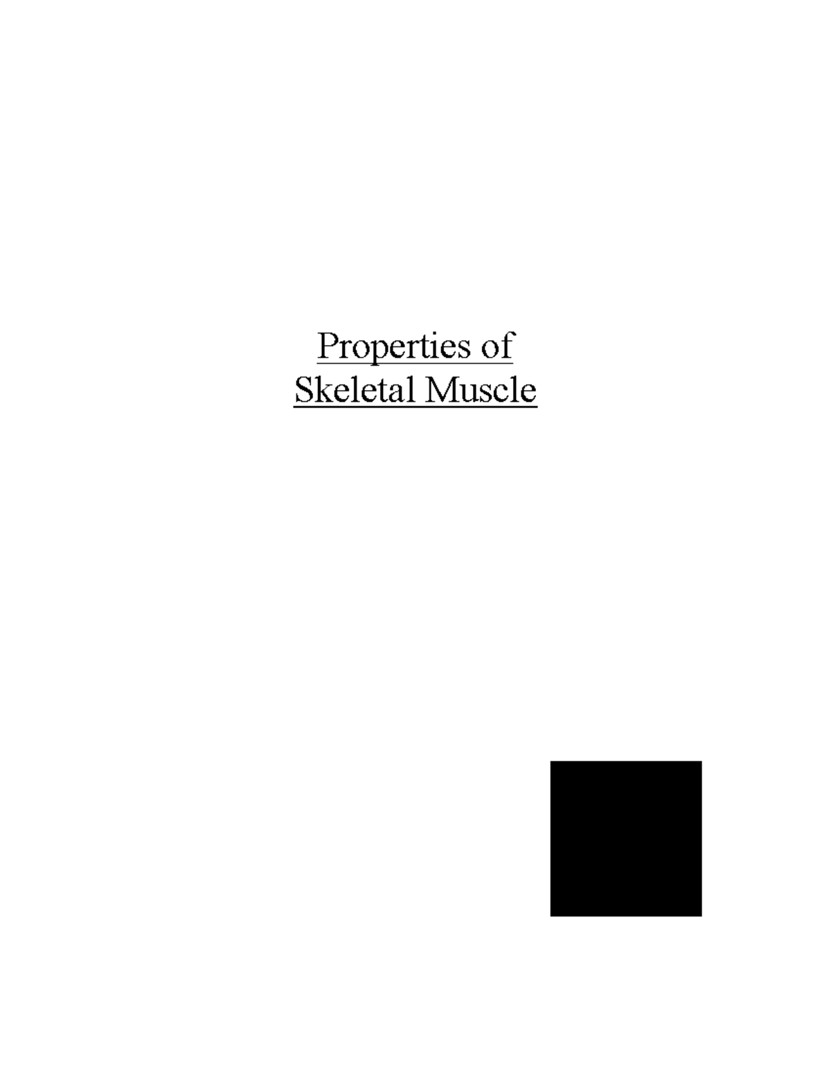 Report for lab 2 - Properties of Skeletal Muscle Harris Naemi Lab ...