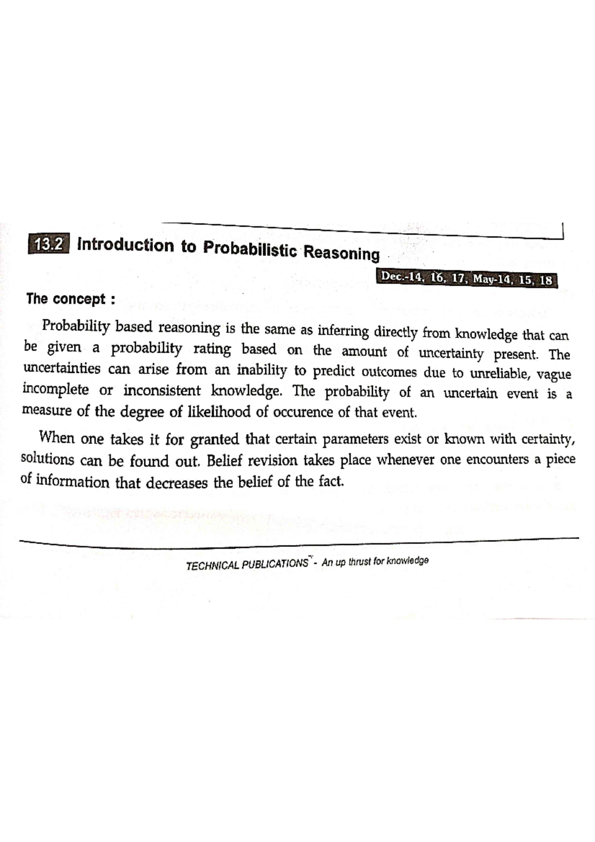 CI UNIT-4 - Nil - Artificial intelligence - Studocu