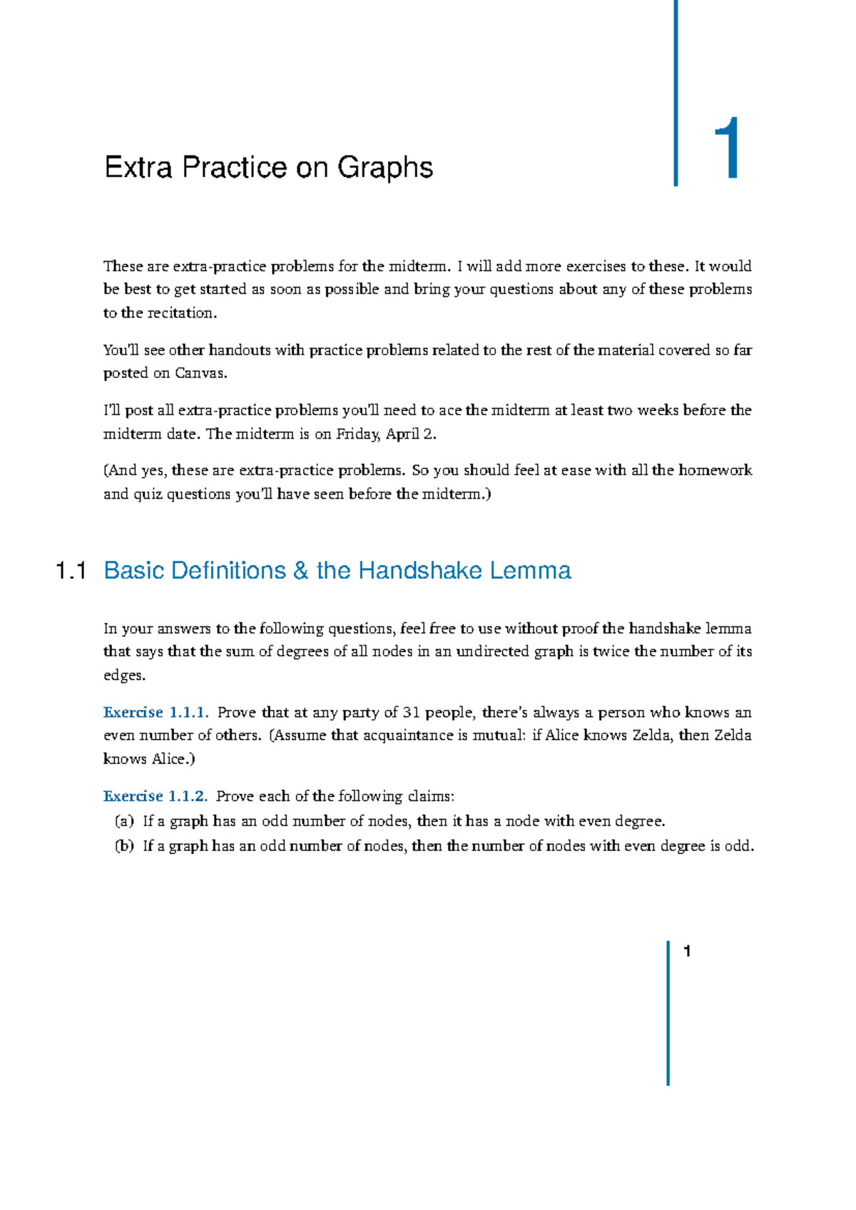 1-Graphs Extra Practice - Extra Practice on Graphs 1 These are extra ...