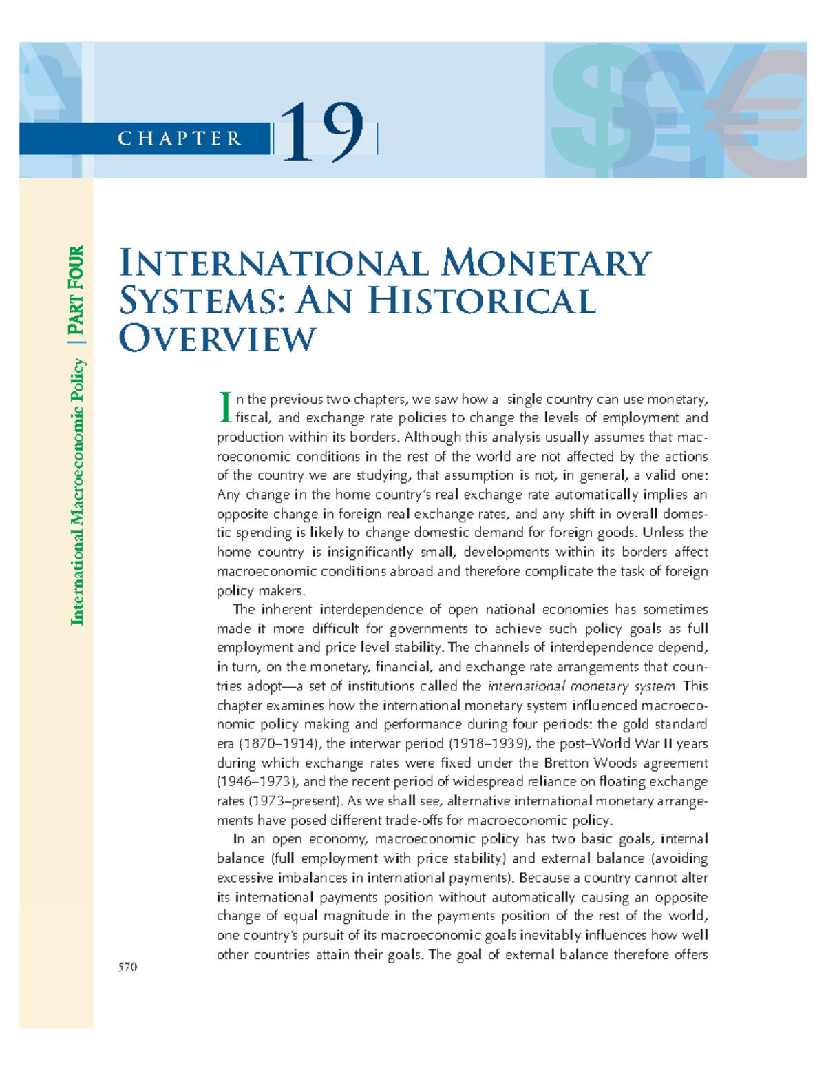 ECO201 PART 4 - nope - 570570 International Monetary Systems: An ...